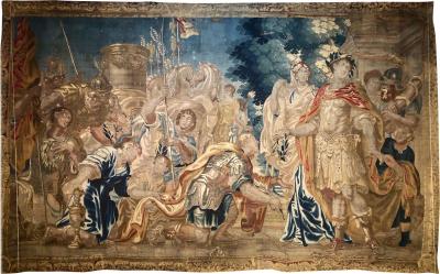 17th Century Flemish Tapestry Daris at Constantinople