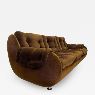 1970s Vintage Brown Sofa