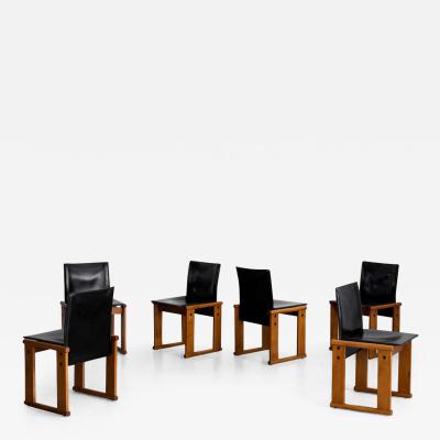 Afra & Tobia Scarpa - AFRA & TOBIA SCARPA "MONK" CHAIRS - SET OF 6