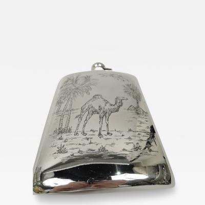 American Modern Sterling Silver Camel Flask