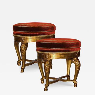 An 18th Century Pair of Roman Tabouret Stools