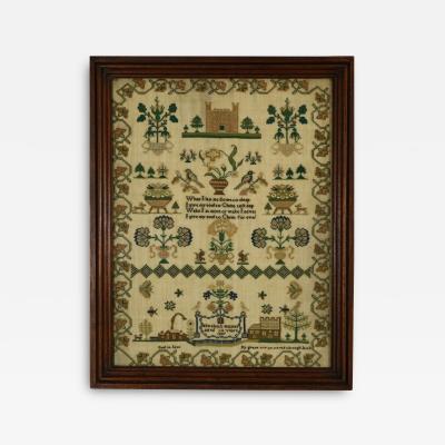 Antique Sampler, 1839, by Elizabeth Higgins Aged 14