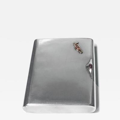 Art Deco Silver Cigarette Case Box, Estonia C.1925.