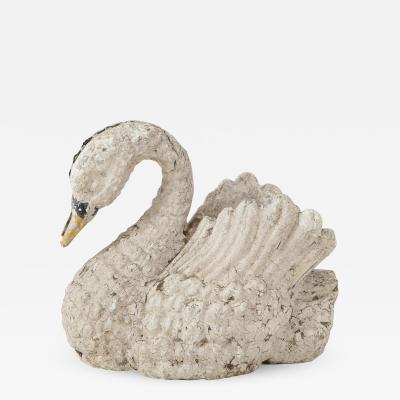 Cast Iron Painted Swan