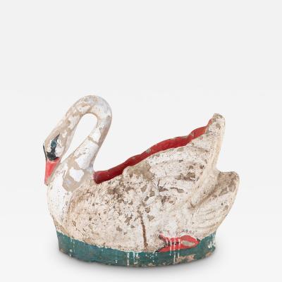 Cast Stone Swan