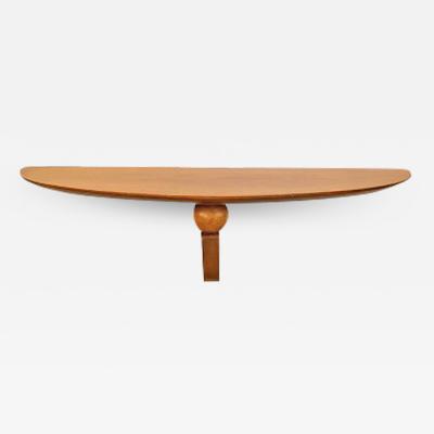 Cerused Oak Wall Hanging Console