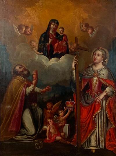The Holy Bible / Biblical - Circa 18th century Spanish Colonial Painting