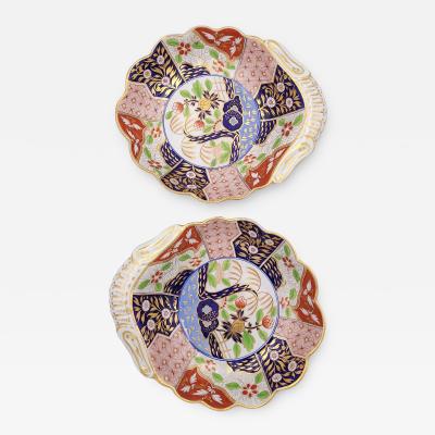 Copeland Spode Shell-Shaped Dessert Dishes in the "Money Tree" Pattern ...