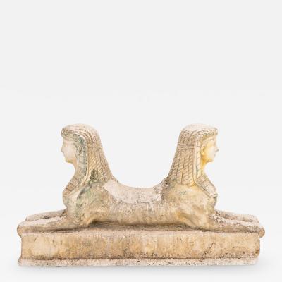 Double Headed Stone Sphinx, England mid 20th Century