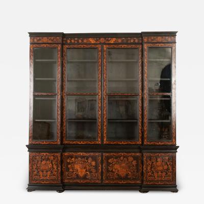 French 18th Century Inlaid Breakfront Bibliotheque