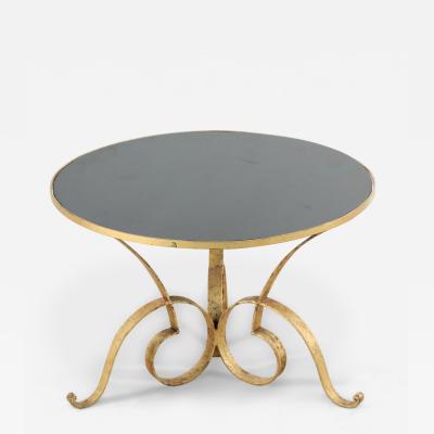 French Gilded Gilt Iron Coffee Table