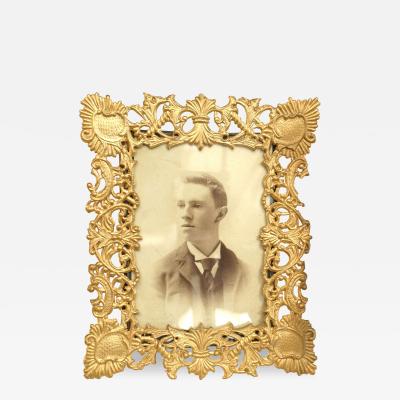French Victorian Style Gilt Filigree Picture Frame 1