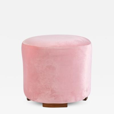 Italian 1950s pale pink stool