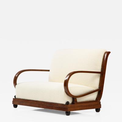 Italian Walnut Settee, circa 1920