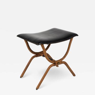 Jacques Adnet - Stitched Leather coat rack by Jacques Adnet