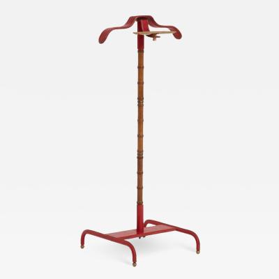 Jacques Adnet - Red Leather Valet by Jacques Adnet (1900-1984)