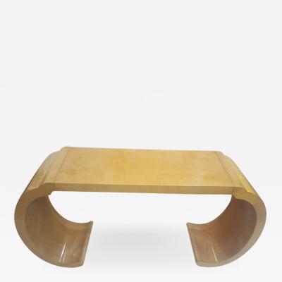 Karl Springer - Sculptural Lacquered Console Table in the Karl Springer ...