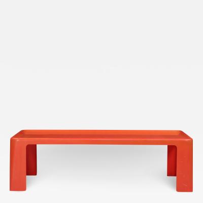 Mario Bellini - Mario Bellini orange fiberglass "Amanta" coffee table