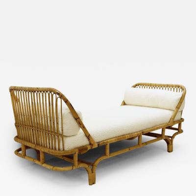 Mid Century Modern Italian Bamboo Daybed
