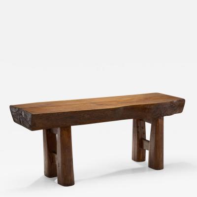 Norwegian Solid Wood Dining Table, Norway early 20th century