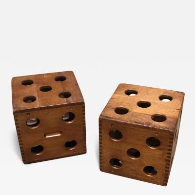 OAK 'DICE' STOOLS FRANCE, 1970s