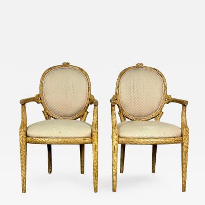 Pair of Modern American Designer Arm / Accent Chairs, Branch Design