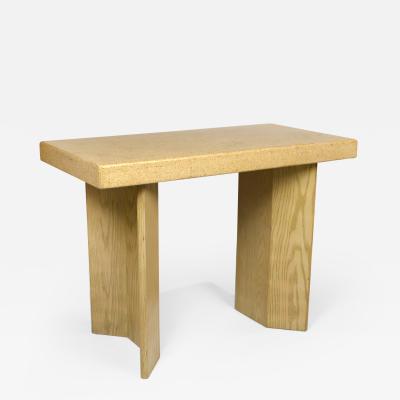 Paul Frankl - 1950s Paul Frankl Bleached Oak & Cork Console Table for ...