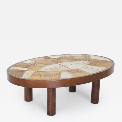 Raymond Le Duc - Raymond Le Duc French Ceramic Coffee Table Vallauris ...