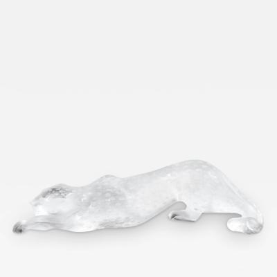 René Lalique – Lalique Co. - Modernist Spotted Stalking Leopard in ...