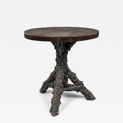 Rustic Folk Art Guerdon Table