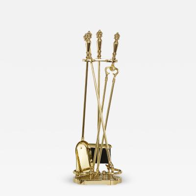 Set Solid Brass Fire Tool / Stand