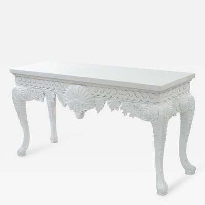 Studio Made Console Table with Shell Motif