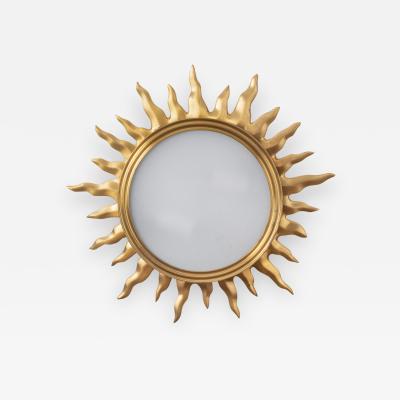 Sun Burst Gilded Bronze Ceiling Fixture