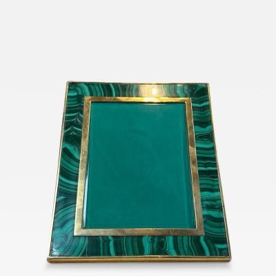 Vintage Italian Malachite Picture Frame 1960s