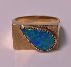 1970’s Gold Opal triplet Ring.