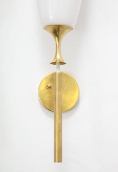 Angelo Lelli (Lelii) - Angelo Lelii For Arredoluce Large Brass Sconces