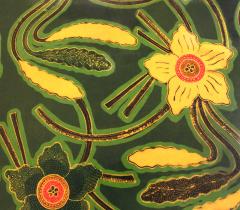 Karl Springer - Karl Springer Batik Game Table, 1970s