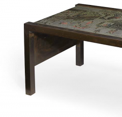 Philip and Kelvin LaVerne - ACID ETCHED AND PATINATED "FESTIVAL" COFFEE TABLE BY PHILIPP AND ...
