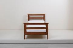 René Gabriel - Oak Bed by René Gabriel, France, 1940s