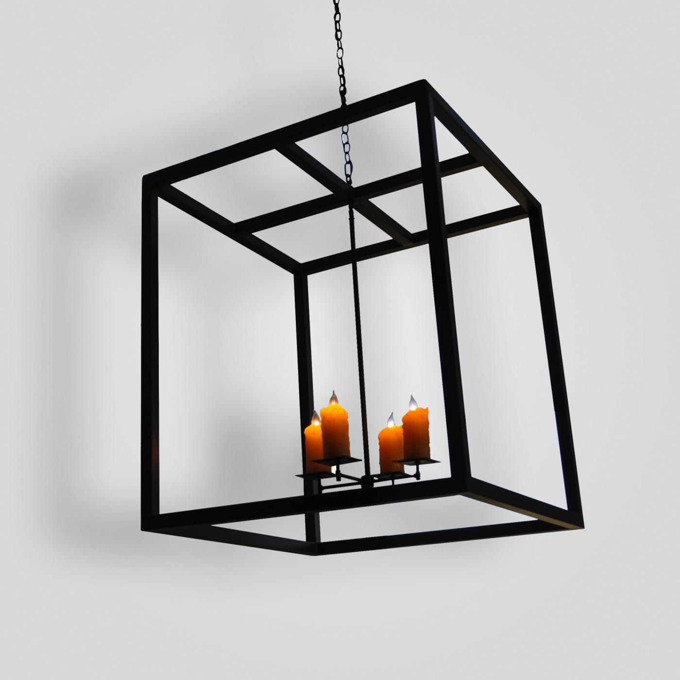 ADG Lighting - Large Rectangular Pendant Transitional Light Fixture