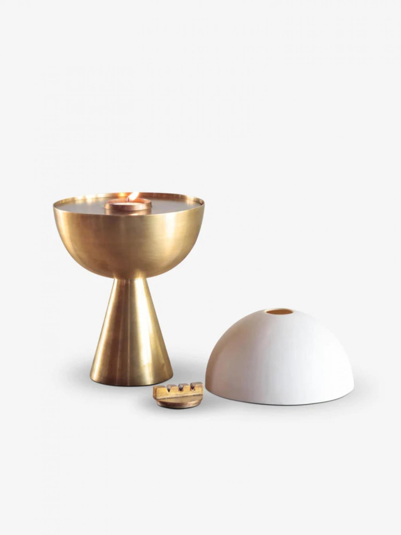 APPARATUS - BRASS AND CERAMIC CENSER