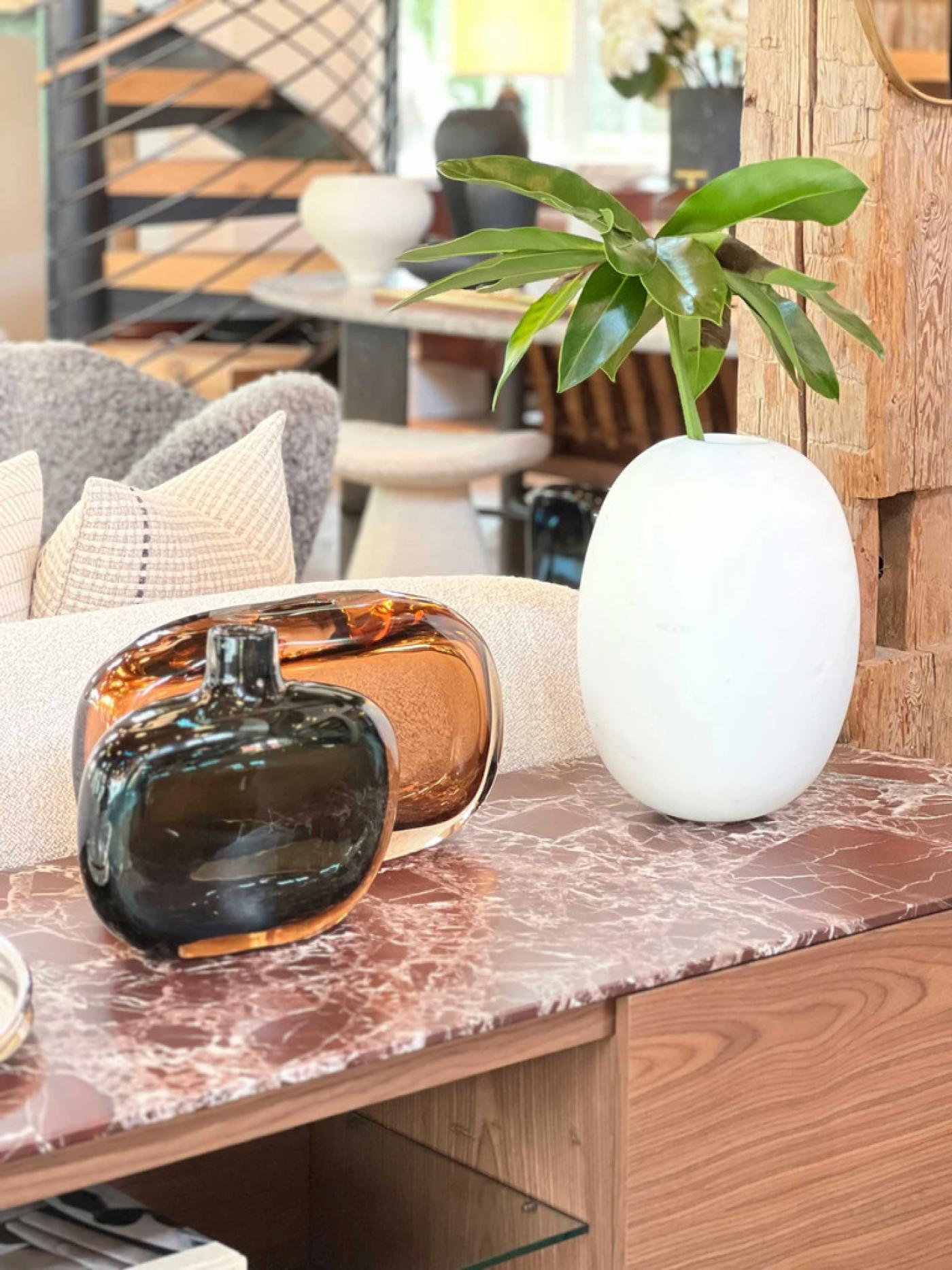 ARCADE MURANO - TOBIA CHAMP OCEAN MOUTH BLOWN VASE