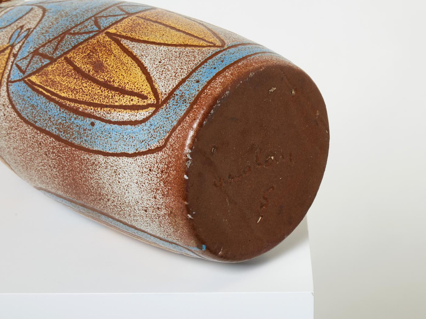 Accolay Pottery - Rare Mid Century Large French Accolay ceramic totem ...