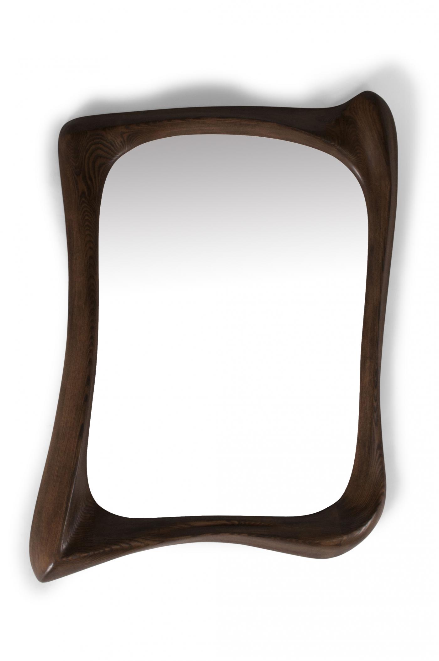 Amorph - Amorph Narcissus Mirror frame, Solid Wood, Graphite Walnut Finish