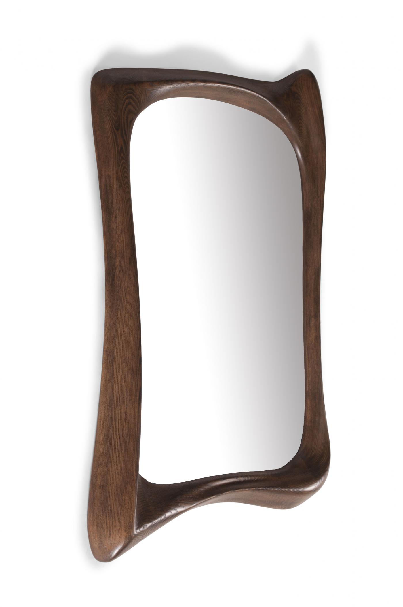 Amorph - Amorph Narcissus Mirror frame, Solid Wood, Graphite Walnut Finish