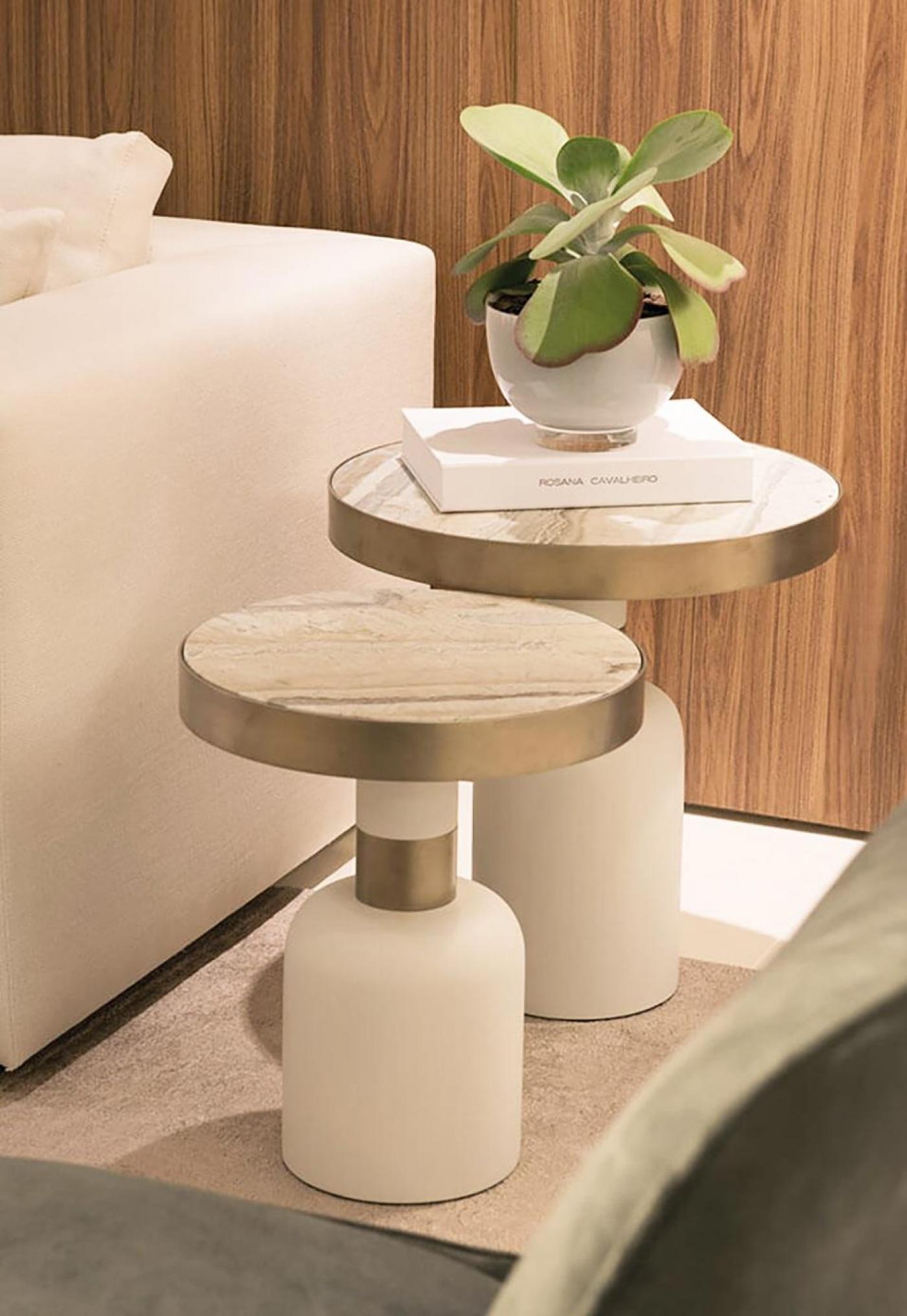 Artefacto - Rosana Cavalheiro Artefacto "Branti" Side Table, Inset ...