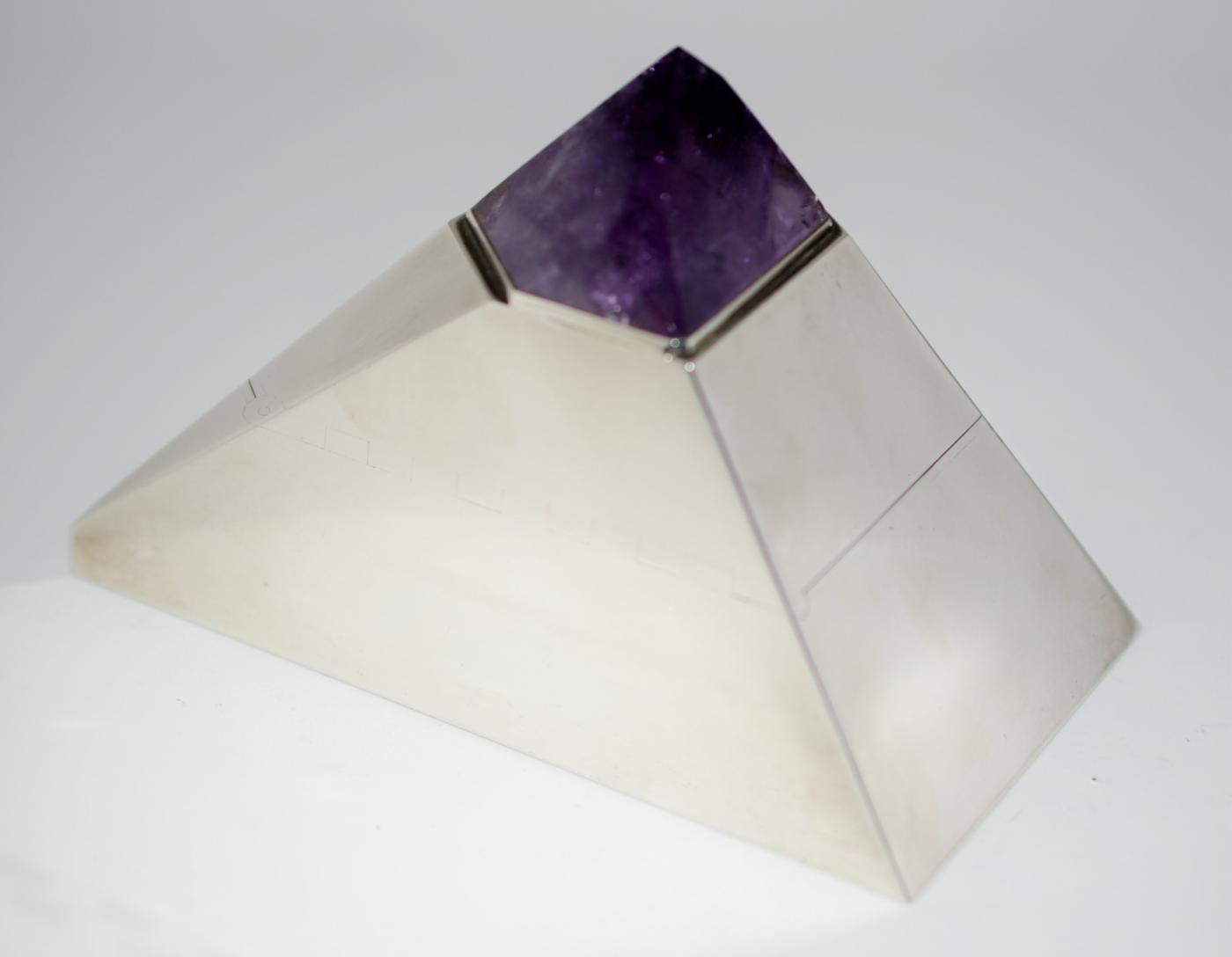 Asprey - Jewelry Box by Asprey Sterling Silver & Amethyst