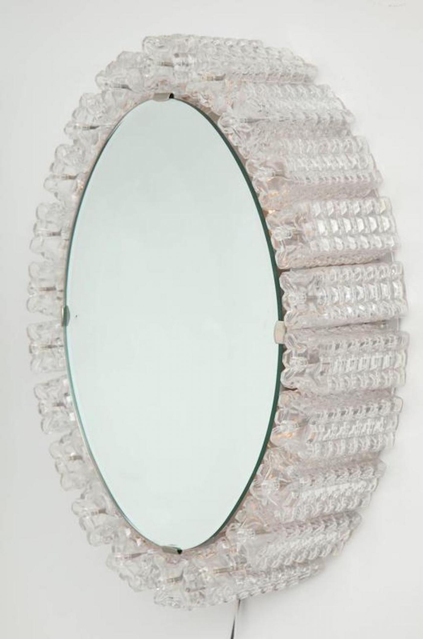 Austrolux Leuchten - Austrian Illuminated Glass Block Mirror