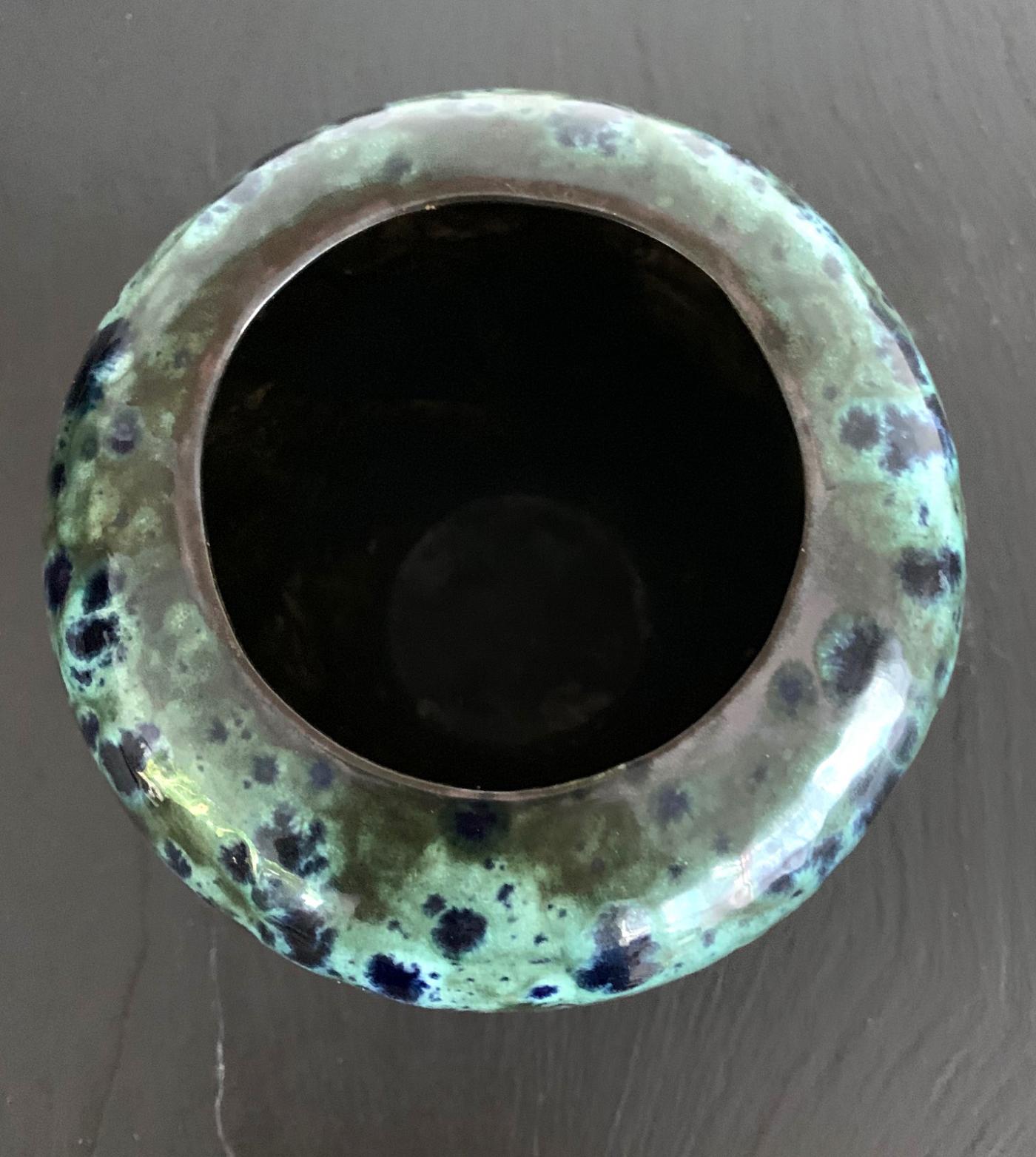 Awaji Pottery - An Early Japanese Awaji Pottery Vase Meiji Period