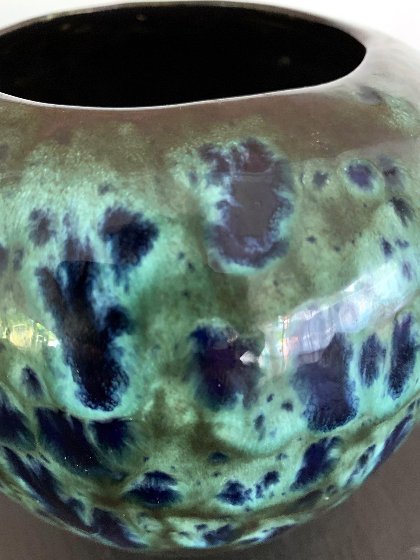 Awaji Pottery - An Early Japanese Awaji Pottery Vase Meiji Period